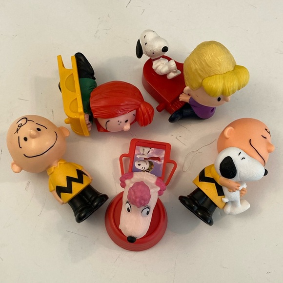 Peanuts | Toys | The Peanuts Movie Happy Meal Toy Set 5 Pieces Charlie ...
